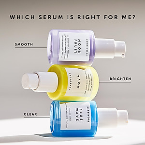 HERBIVORE Nova Brightening Serum for Face – 15% Vitamin C + Turmeric to Visibly Improve the Look of Dark Spots and Even Skin Tone, Plant-based, Vegan, Cruelty-free, 30mL /1 oz