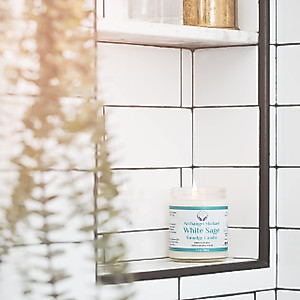 Heal The Masses White Sage Candles for Cleansing House Chakra Healing | Energy Cleansing Smudge Candle | Natural Aromatherapy Candle | Sage for Cleansing House Negative Energy (7 oz) (White Sage)