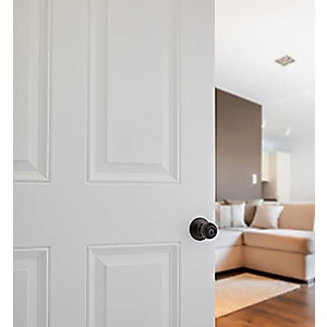 Kwikset 94002-928 Polo Entry Knob Featuring Smartkey Re-Key Security, Venetian Bronze