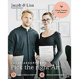 Heimlich Motivational Wall Art UNFRAMED Set of 4 Motivational Poster | Positive Quotes Wall Decor for Minimalist Wall Art & Inspirational Wall Art Set of | 4 Wall Prints, Coco, 4X [11x17]