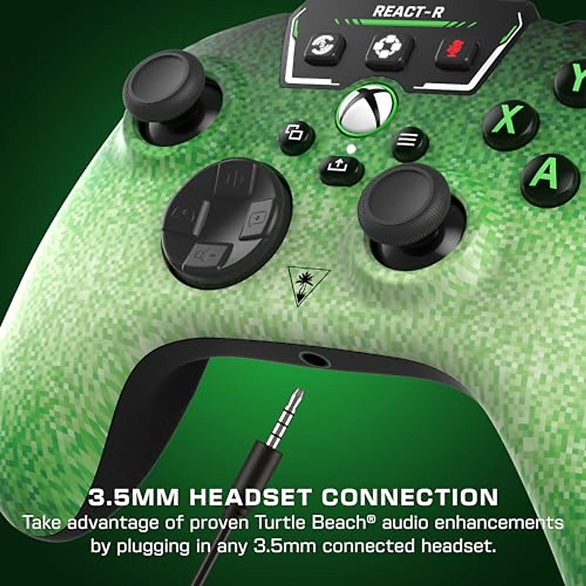 Turtle Beach REACT-R Wired Game Controller – Officially Licensed for Xbox Series X & S, Xbox One, and Windows 10|11 PC’s – Pixel