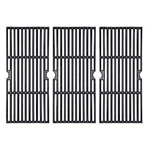 GGC 16 7/8" Grill Grates Replacement for Charbroil 463420508, 463420509, 463420511, 463436213, 463436214, 463440109, 463441312, Master Chef, Thermos and Backyard, 3 PCS 16 7/8 x 9 5/16 Cooking Grids