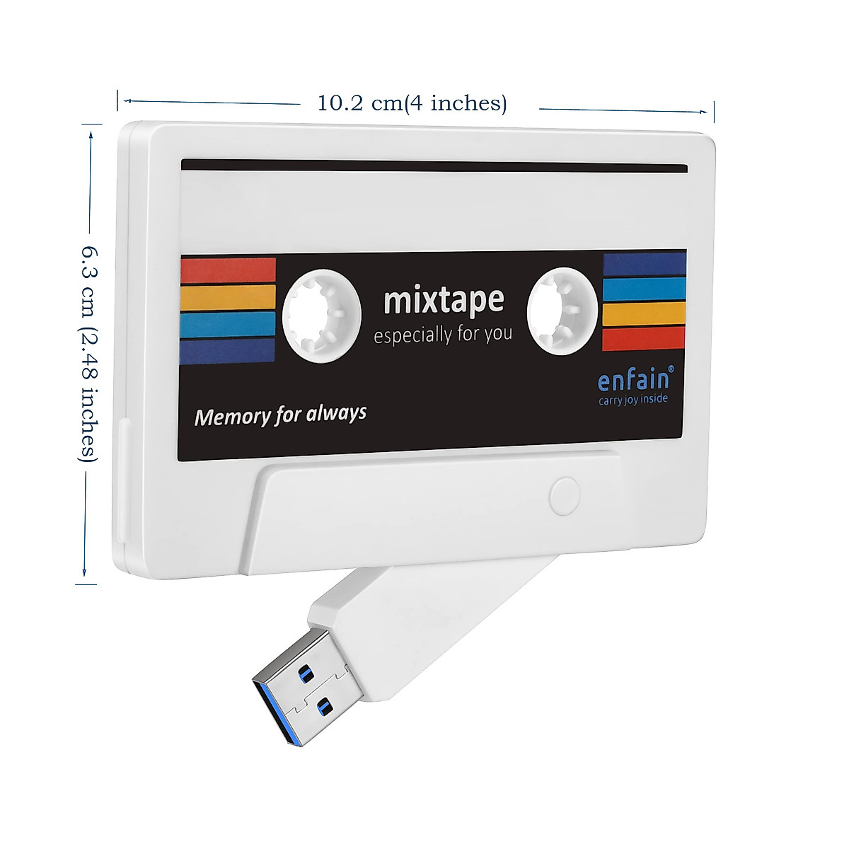 Retro Surprise DIY Mixtape USB 3.0 32GB Flash Drive 1980s Cassette Design for Memorable Occasions - Celebrate Birthdays, Anniversaries, Parents' Day, Reunions, Thanksgiving with a Personalized Gift