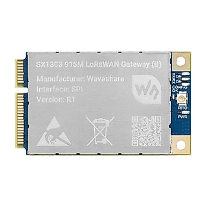 NGW-1set SX1303 915M LoRaWAN Gateway HAT Compatible with Raspberry Pi with L76K Module Standard Mini-PCIe Socket, Long Range Transmission, Large Capacity, Multi-Band Support