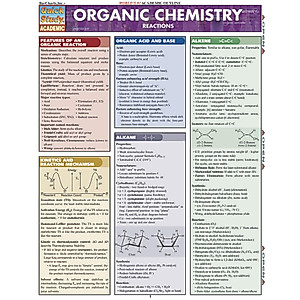 Organic Chemistry Reactions (Quickstudy-Quick Reference Guide-Academic)