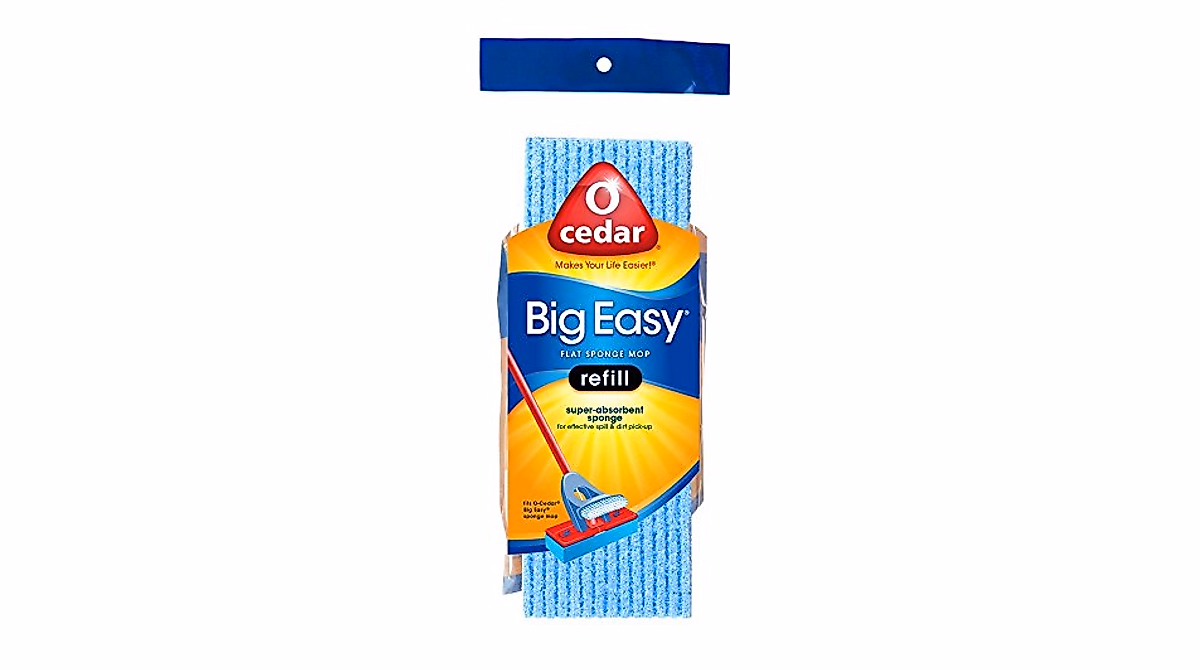 O-Cedar Big Easy Sponge Mop Refill - Easy Install & Absorbent