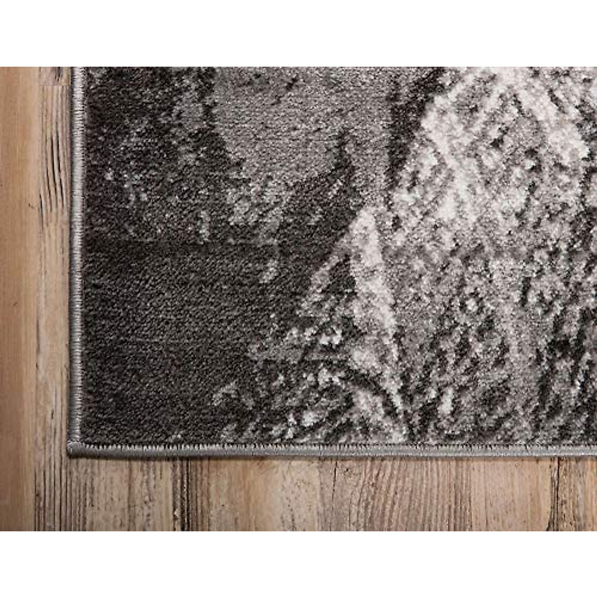 Unique Loom Sofia Collection Area Rug - Albert (9' x 12' 2", Dark Gray/ Gray)