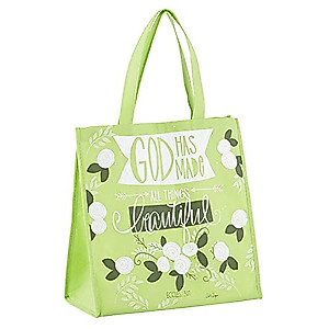 3 Religious Themed Inspirational Christian Tote Bags for Women | Matthew Verse, Thessalonians Verse, Ecclesiastes Verse Theme | Reusable Totes Set for Church Events, Bible Study, Lightweight Items