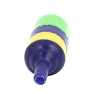 uxcell® 10pcs 3mm Air Tube Multicolor Striped Plastic Airstone Diffuser for Aquarium
