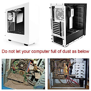 20 Pieces PCI Slot Cover Hard Steel Dust Filter Blanking Plate, Vented Slot Covers for Computer Cases with Screws