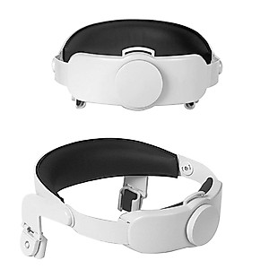 Adjustable Head Strap Headband Compatible for Oculus Quest 2 with Head Cushion Replace Elite Strap Maintain Balance and Reduce Head Pressure