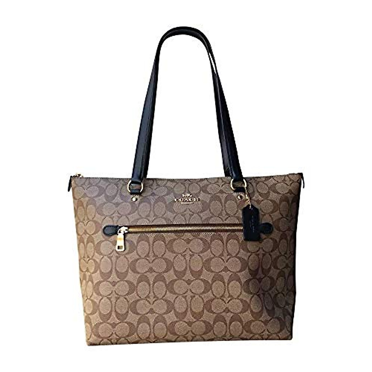 Coach Gallery Tote Shoulder Bag (Khaki/Black)