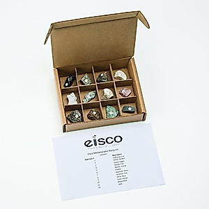 Eisco Metamorphic Rocks Kit - Contains 12 specimens Measuring Approx. 1" (3cm)