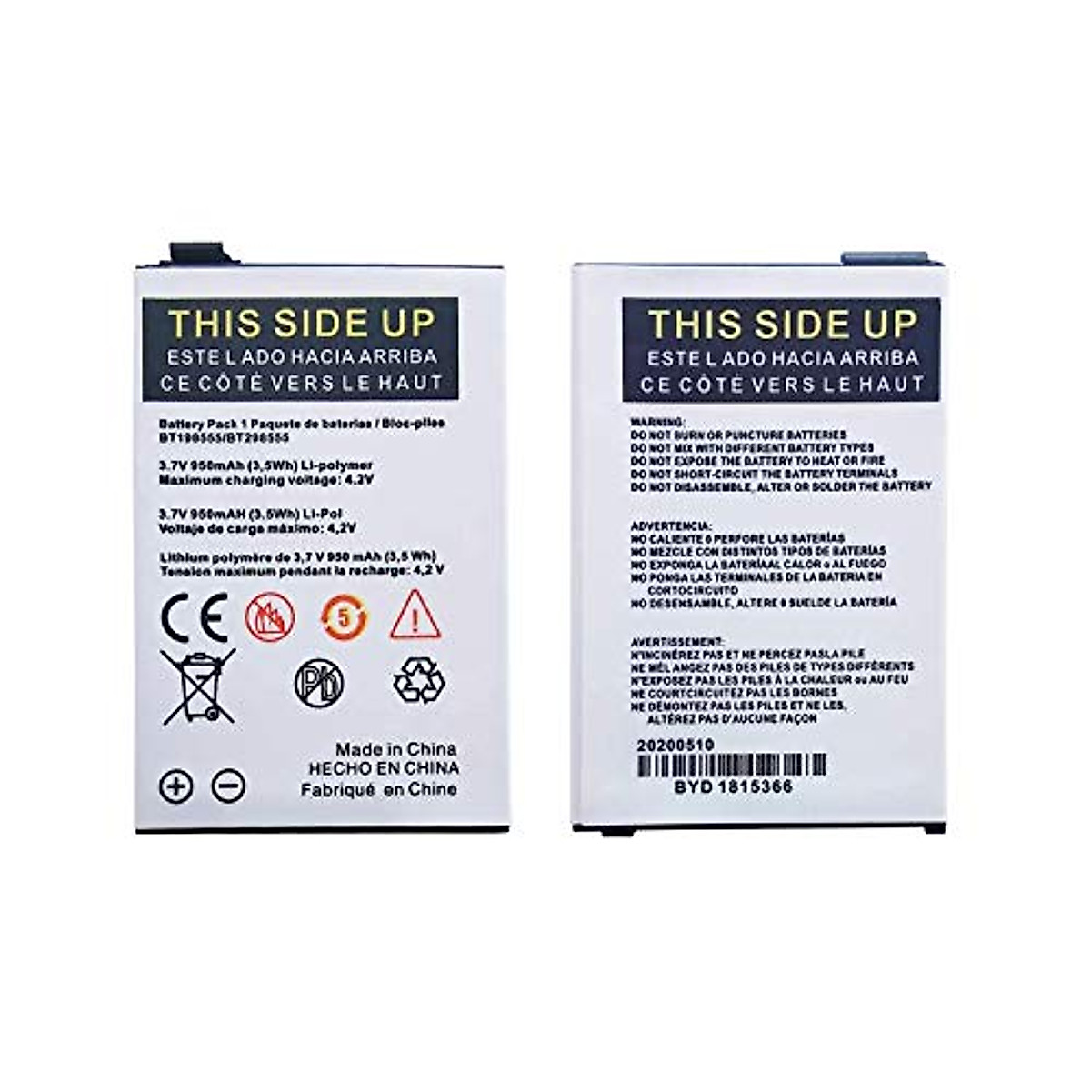 Pattaya New Replacement Battery BT298555 BT198555 Compatible with VM341 VM342 VM343 Baby Monitor VTech Baby VM345 VM346 Monitor