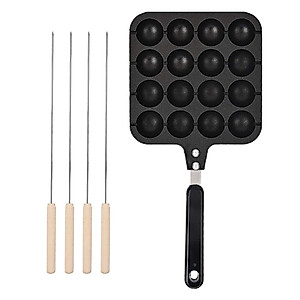 Jeffergarden Octopus Meatballs Baking Sheet Non-Stick Takoyaki Grill Pan Plate Cooking Baking Tray