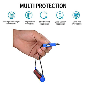TrustFire UC10 Universal USB Battery Charger Batteries Magnetic Charger for Rechargeable Lithium-ion Batteries 32650 14500 16340 26650 18650