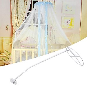 Mosquito Net Stand Holder Set Height Adjustable Clip-On Crib Canopy Holder Rack Mosquito Net Accessories for Various Domed Mosquito Net