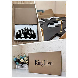 Wall Hanger Wall Hook Key Holder Key Hanger Wall Key Rack Wood Wall Key Holder with 5 Metal Hooks Personalized Gift Home Housewarming Gift S2