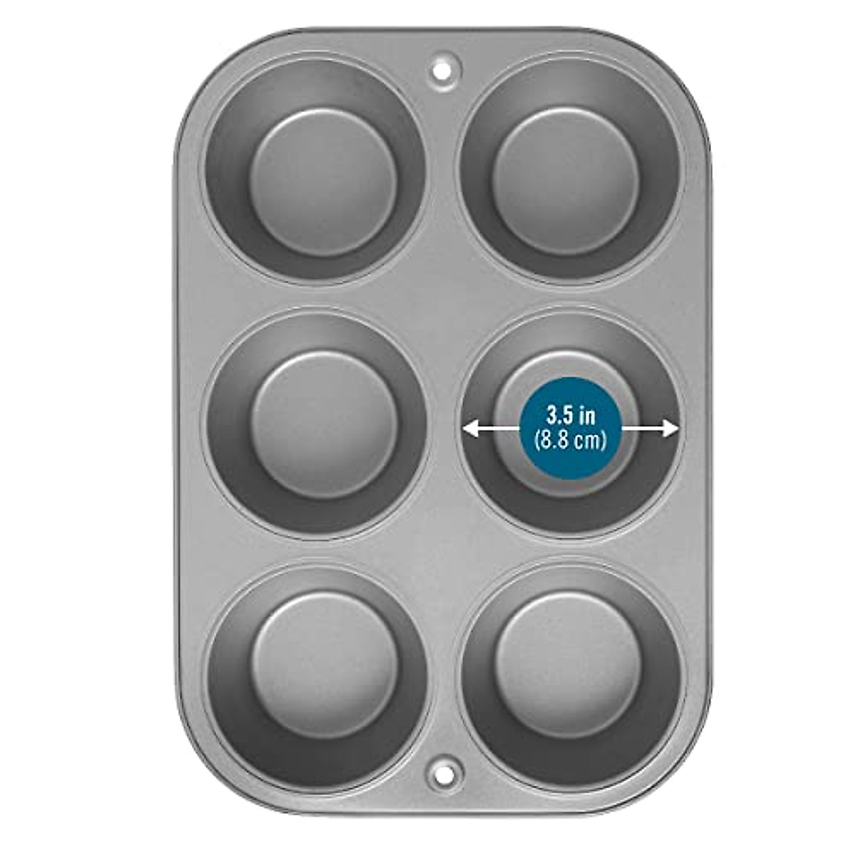 G & S Metal Products Company OvenStuff Non-Stick 6 Cup Jumbo Muffin Pan - American-Made