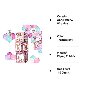 Levfla Donut One Balloons Boxes Decoration Pastel Baby First Birthday Backdrop Blocks Sprinkles Photo Props Cutouts Sweet One Year Anniversary Celebration Cake Smash Favor Ideas