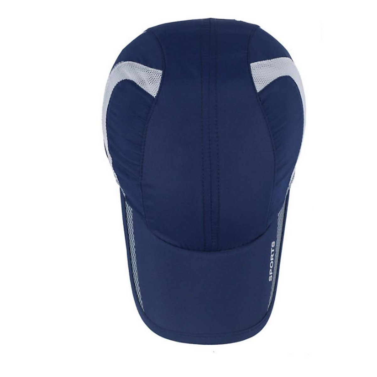 CLAPE Running Performance Hat Outdoor Sports UV Protection Baseball Cap Ultra Thin Lightweight Waterproof Quick Dry Portable Mesh Hat Dark blue