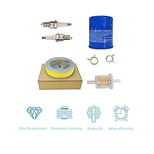 Kvjicdo Air Filter GX630R GX690 Fit For Hnoda GX630 GX660 Engine Generator Lawn Mower Oil Filter Fuel Filter Spark Plug kit Parts New Rep 17210-Z6L-010