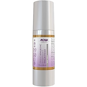 NOW Foods Solutions, Hyaluronic Acid Firming Serum, Naturally Reduces Appearance of Fine Lines, 1-Ounce