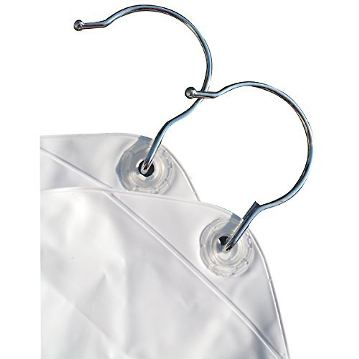 Coralpearl Inflatable Hanger Travel X 4, White Round Shoulder, Portable Folding Clothes Drying Rack in Metal Hook,Space Saving Coat Storage Set Non Slip Foldable for Home Car Camping Indoor Outdoor