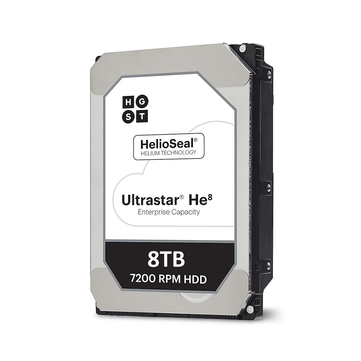 HGST Ultrastar He8 | HUH728080ALE600 | 0F23267 | 8TB 7200 RPM 128MB Cache SATA 6.0Gb/s 3.5" Inch | 512e | Instant Secure Erase | Helium Platform Hard Disk Drive HDD