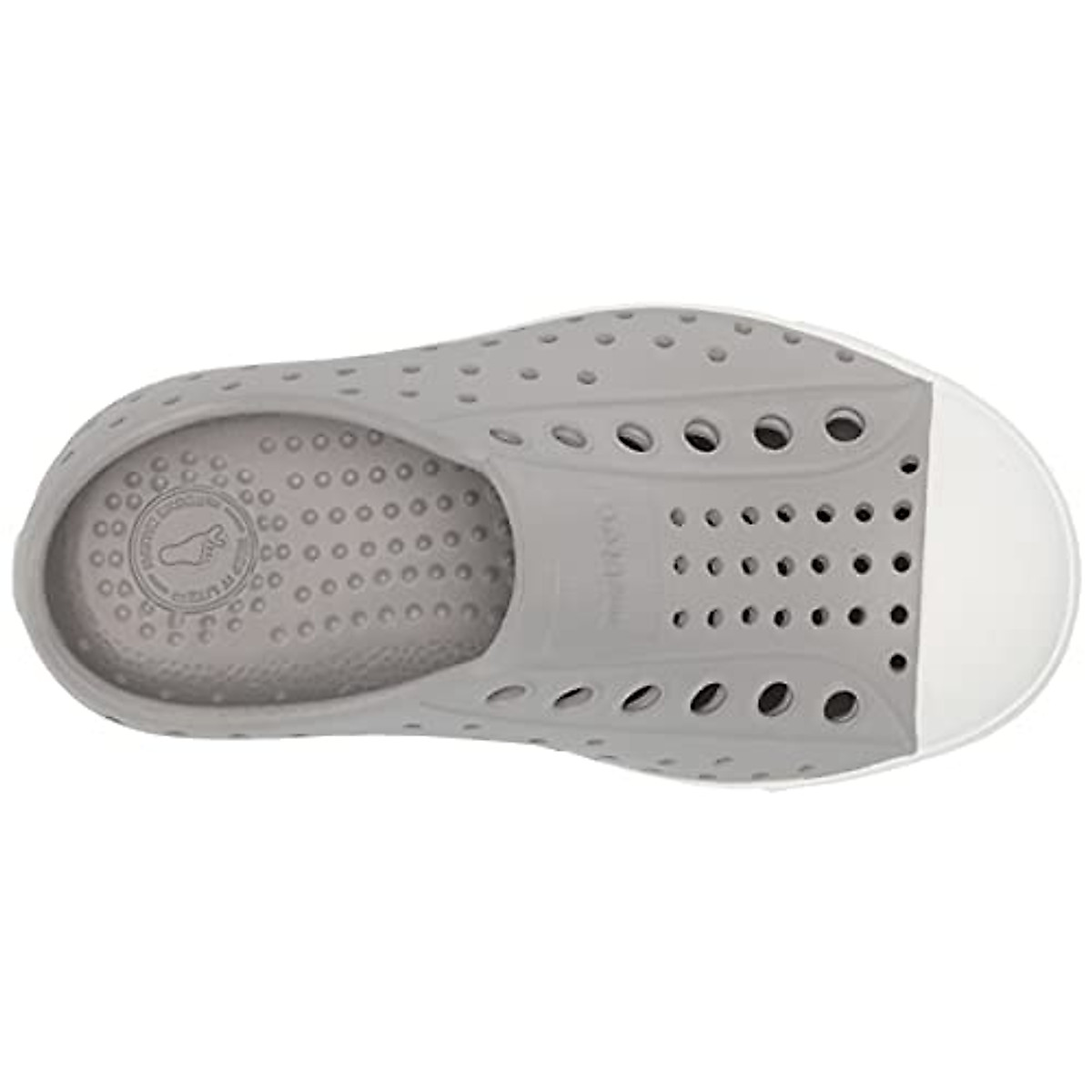 Native Shoes, Jefferson Child, Kids Lightweight Sneaker, Pigeon Grey/Shell White, 8 M US Toddler