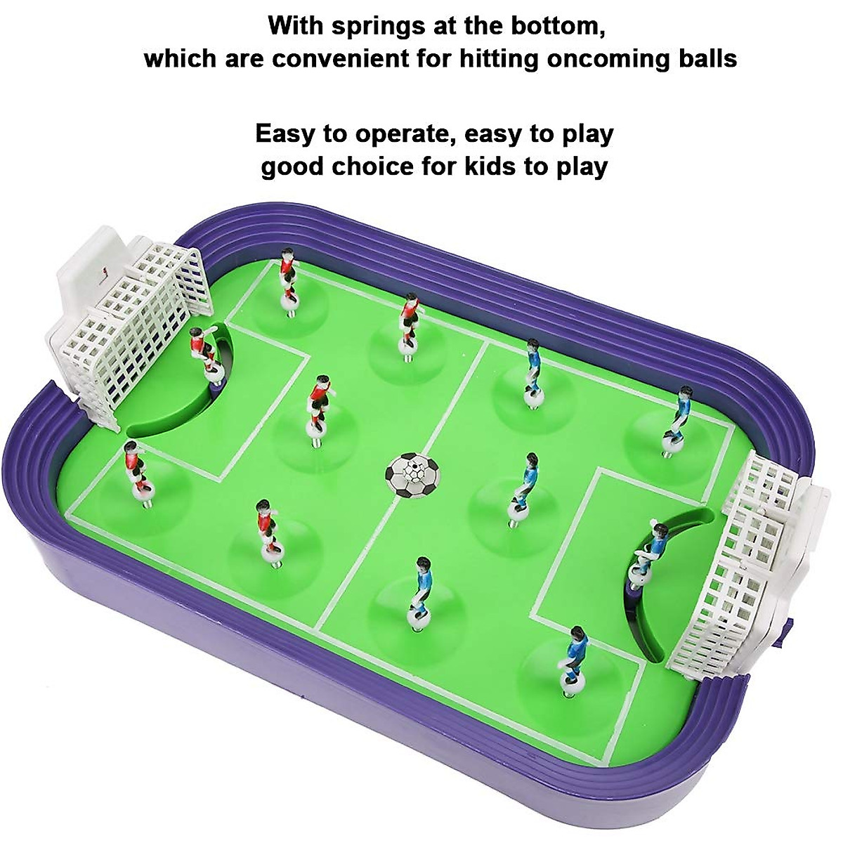 Cosiki Tabletop Football/Soccer Pinball Games,Desk Soccer Board Game, Desk Game Toy Interactive Toy Table Battle Soccer Board Game Desktop Football Shot for Kids to Play for Education