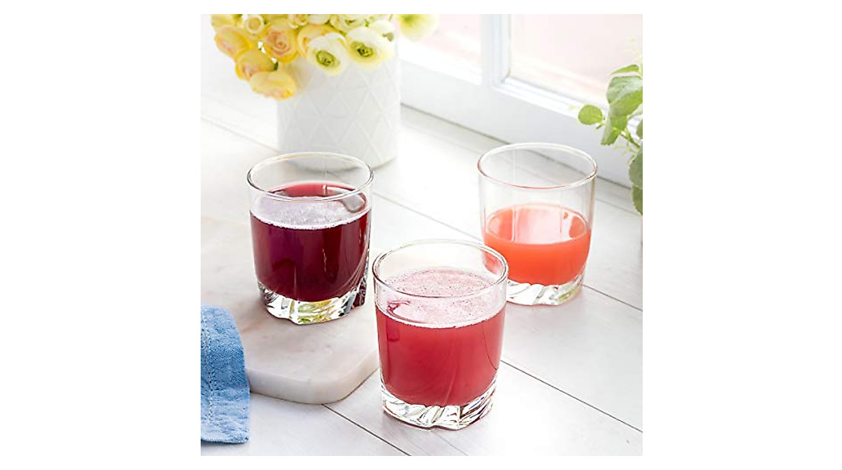 Luminarc 16-Piece Ascot Glass Set - Elegant Tumblers & Old Fashioned ...