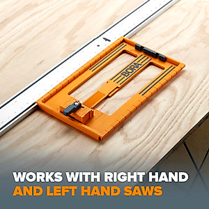 BORA NGX Saw Plate RT Circular Saw Guide, For Straight Cuts, designed for use with Bora NGX and WTX Clamp Edge System, Adjustable to fit most Circular Saws 546001