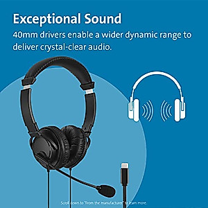 Kensington Hi-Fi USB-C Headphones with Mic (K97457WW)