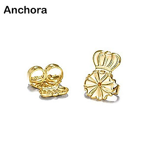 ANCHORA Original Earring Backs for Droopy Ears | Earring Lifters for Heavy Earring | Earing Lifter Backs Backs | Earlobe Secure