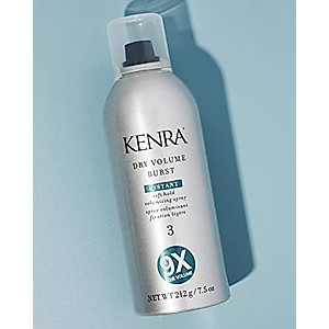 Kenra Dry Volume Burst 3 | Instant Volume Hairspray | Soft Hold Volumizing Spray | Dry Application | All Hair Types | 7.5 oz
