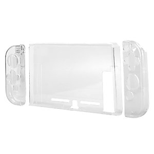 LIKJ Game Console Protective Case, Split Type Transparent TPU Easy Assembly Good Compatibility Game Console Cover for Switch Console