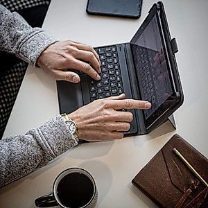 ZAGG Rugged Messenger for iPad Pro 10.5" & Pad Air 10.5" (Gen 3) - 7 Color Backlit Case and Bluetooth Keyboard - Black