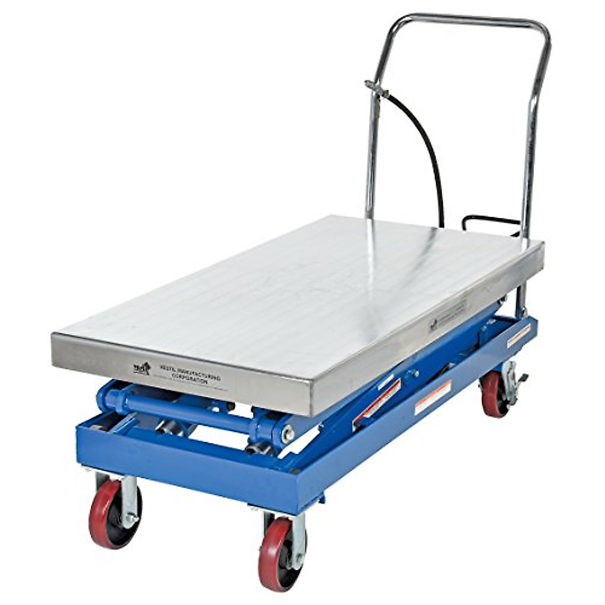 Vestil AIR-1500-D Carbon Steel Air Cart 1500 Lb. Capacity Silver