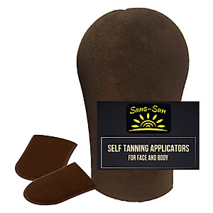 Tan Physics Self Tanner, 8 Fl oz with Face & Body Mitts, Black Exfoliation Gloves and Travel Bag - Tan Physics True Color Sunless Tanner - Tan Physics Sunless Tanner - 6 Pieces