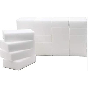 MinnYaso Magic Sponge Cleaning Eraser 3.94" x 2.36" x 0.79" | Multi-Purpose Household Cleaning | Magic Sponge Cleaning Eraser for Kitchen, Bathroom, Sink, Doors, Floors, Baseboard, Walls | 50 Pack