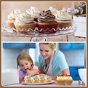 500pcs Standard Natural cupcake liners for baking,food grade cupcake wrappers,non-stick, greaseproof parchment muffin liners,by Bake Choice (500PCS Brown)