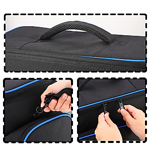 PDTXCLS DRZERUI Carrying Case for PS5, Travel Bag for Playstation DualSens Controller, PS5 Games, Console Base and Gaming Accessories