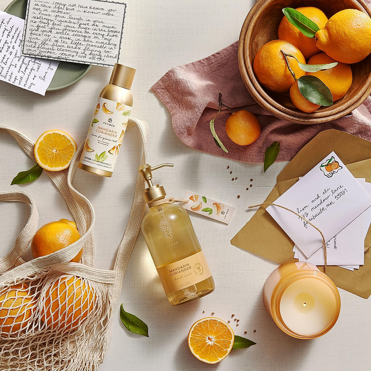 Thymes Fragrance Mist - 3 Oz - Mandarin Coriander