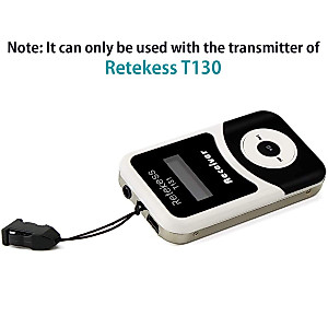 Retekess T131 Wireless Tour Guide System Receiver with 3.5mm One-Side Earphone, 99 Channels, Audio Translation System for Church School Training Court Factory (Use with T130 Transmitter)