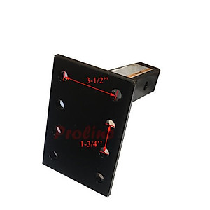 5-Star Compatible Inkjet Cartridge 2'' x 2'' Solid Adjustable Mounting Plate & 8 Ton Pintle w/ 2'' Ball Combo Hitch