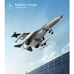 Geyiie Airplane Toys for Kids, Army Fighter Jet Diecast Plane Toys Helicopter for Boys Grils, Pull Back Airplanes with Light, Air Transport Toy Bomber Outdoor Gifts for Toddler Age 3-8 Gifts