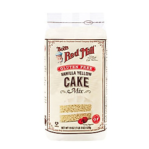 Bob's Red Mill Gluten Free Vanilla Yellow Cake Mix, 19-ounce (Pack of 4) (Package May Vary)