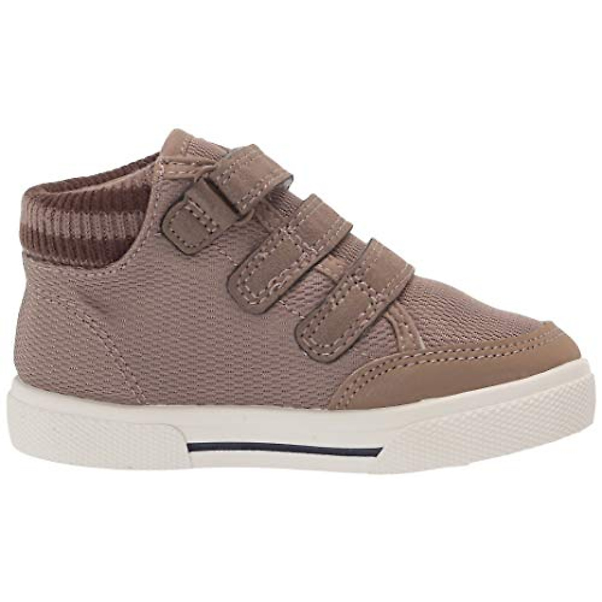 Simple Joys by Carter's Daniel High-Top Sneaker, Khaki Tan, 12 US Unisex Little Kid