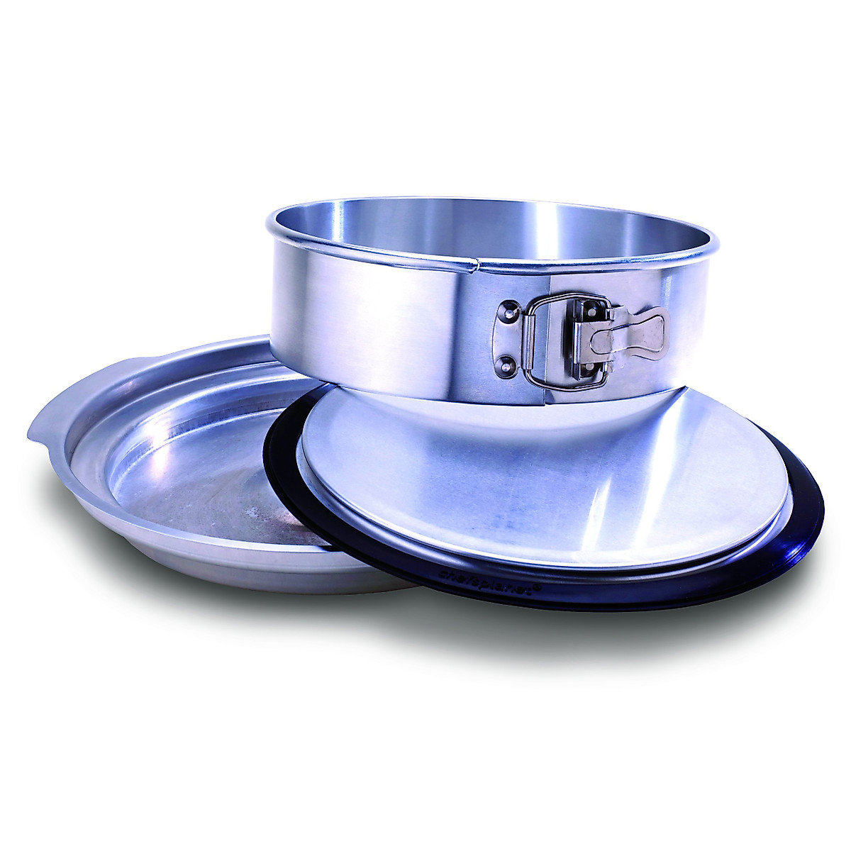 Chef's Planet Perfect Pan - 9-inch Round Baking Pan with Leak-Proof, Easy-Lock Spring Form Pan and Water Bath Basin for Delicate Creations